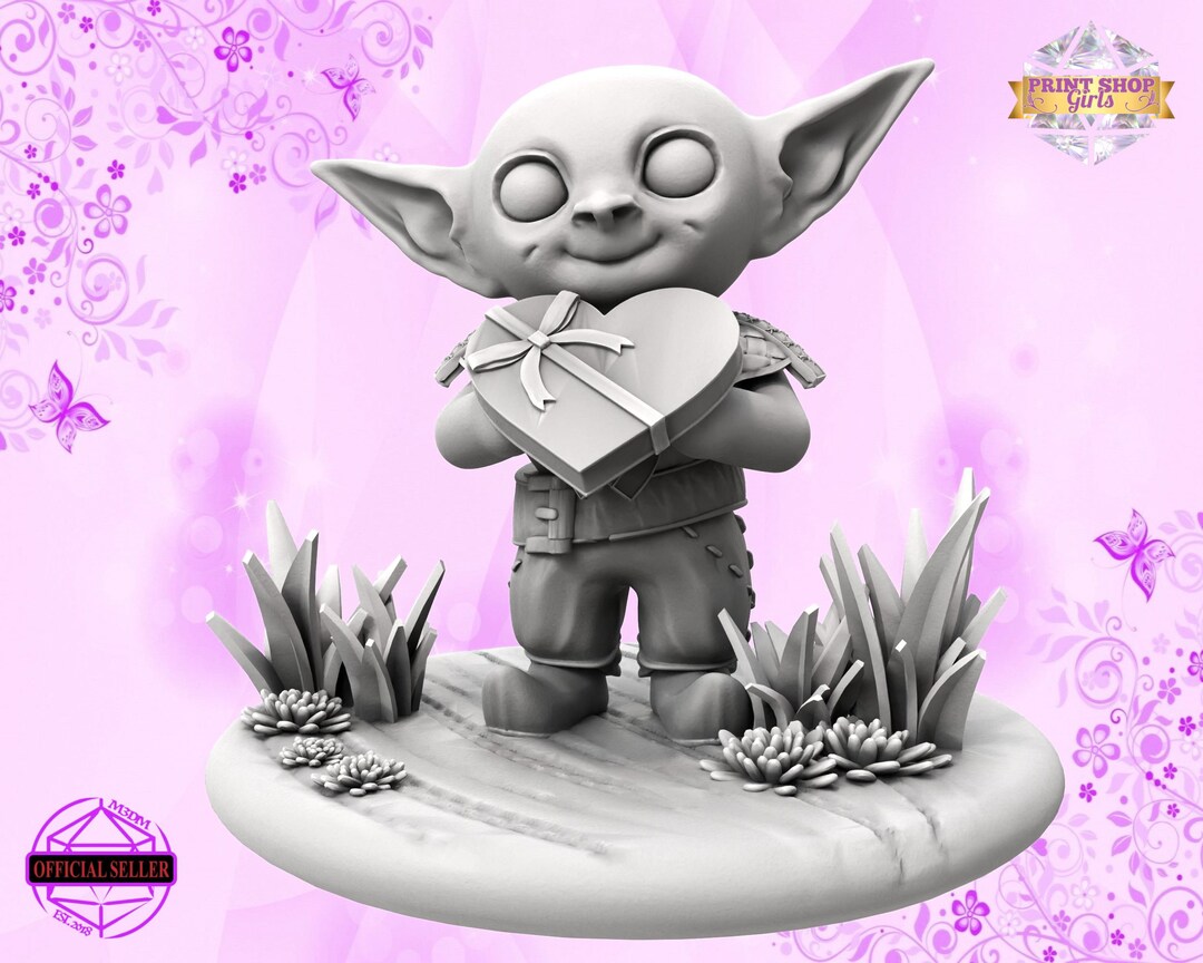Little Goblin With Heart Miniature | Cute Fantasy Figure | Special DIY ...