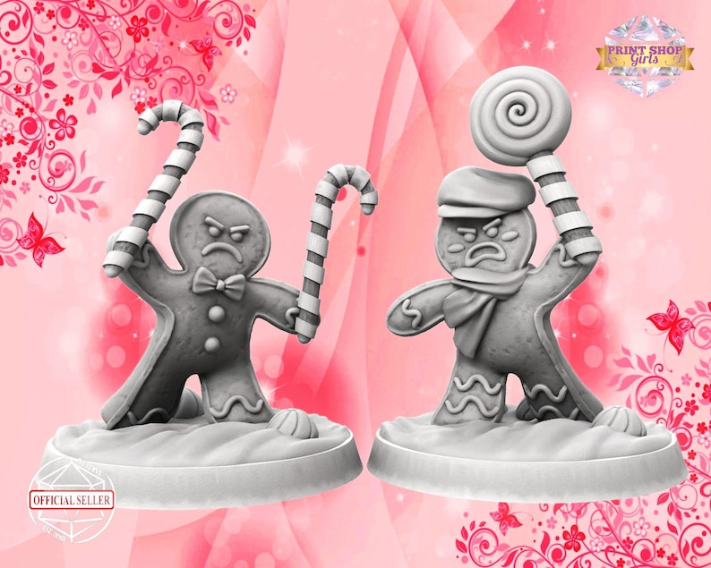 Defiant Gingerbread Brothers Miniature Set | Sweet Gingerbread Men ...