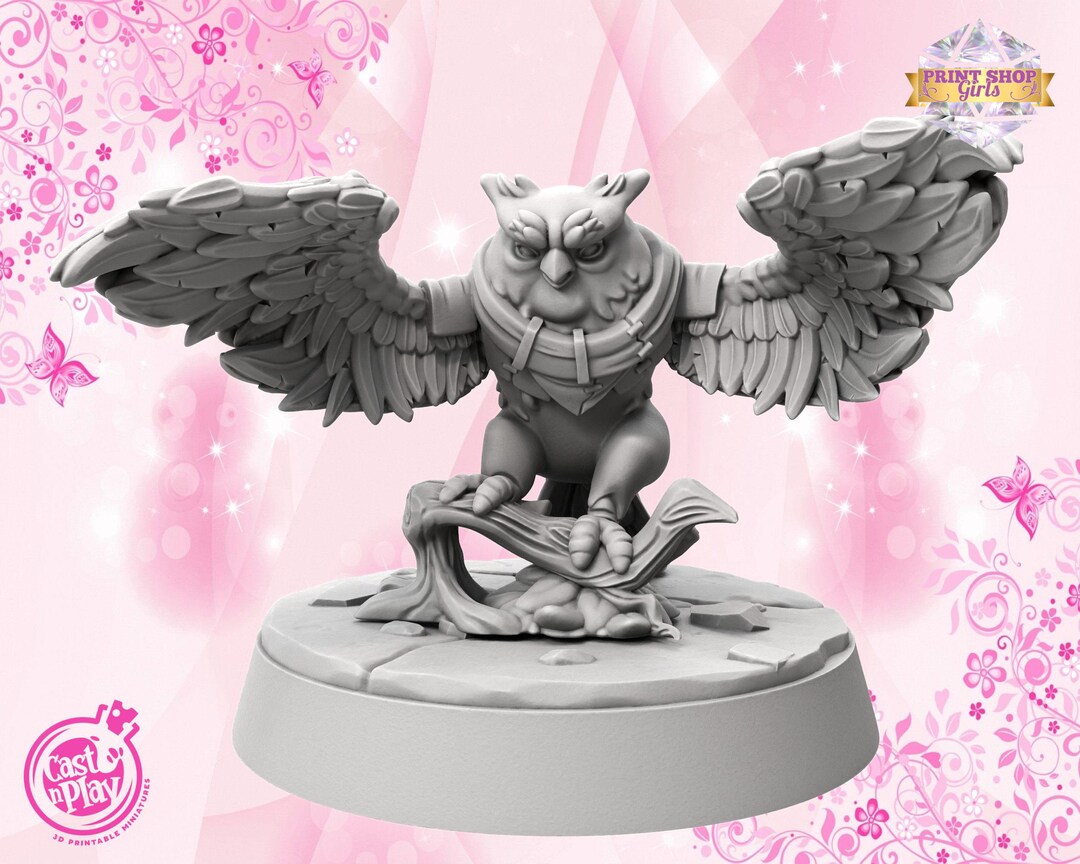 Landing Ranger Owl Miniature | Ou, the Owl Miniature | Cute Animal ...