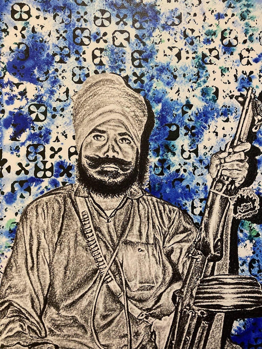 Sikh Art I Charcoal I Kharku I Religious Art I Print I Canvas I Baba ...