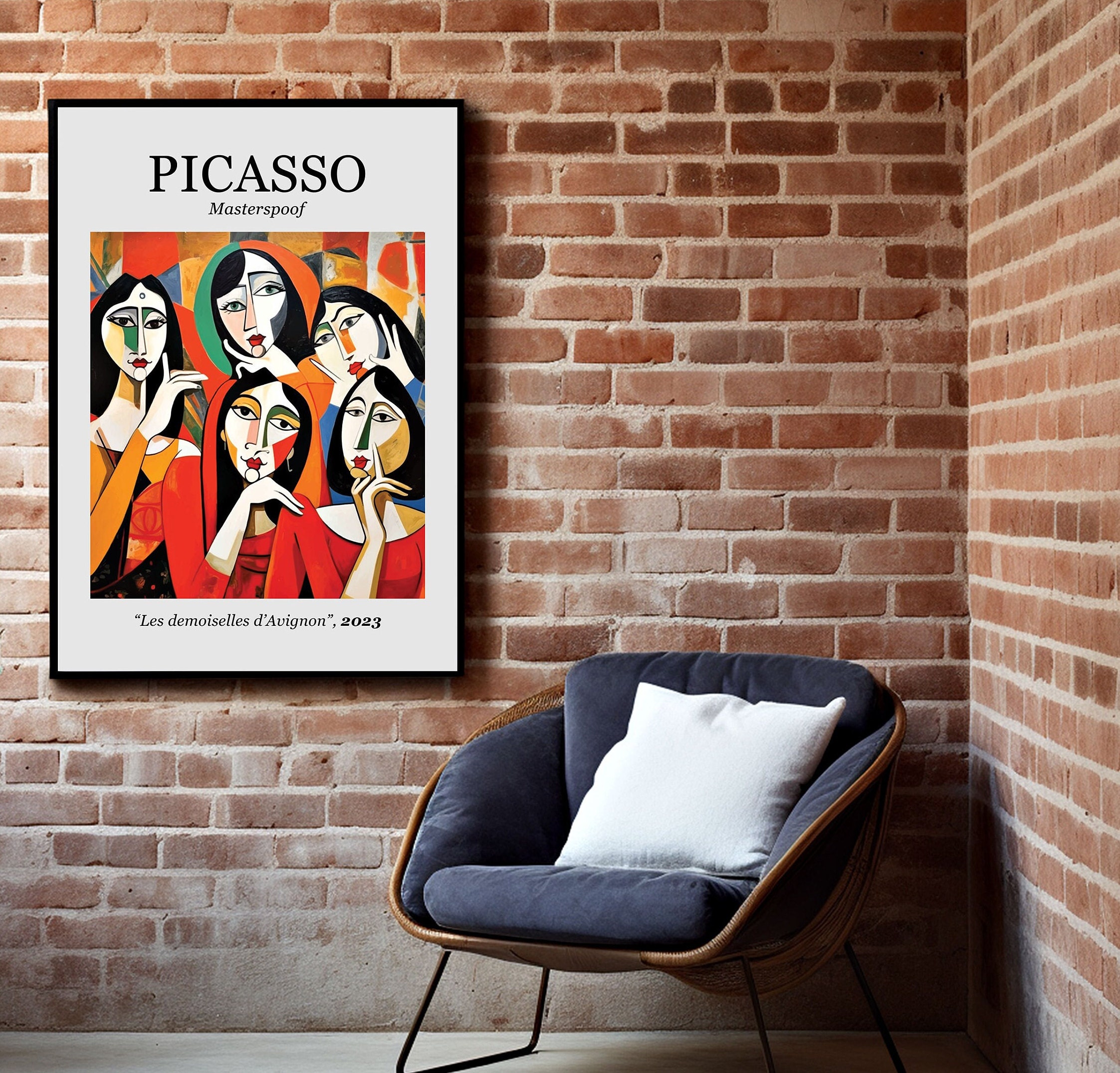 Picasso Les Demoiselles D'avignon Print, Altered Art Print, Altered Art ...