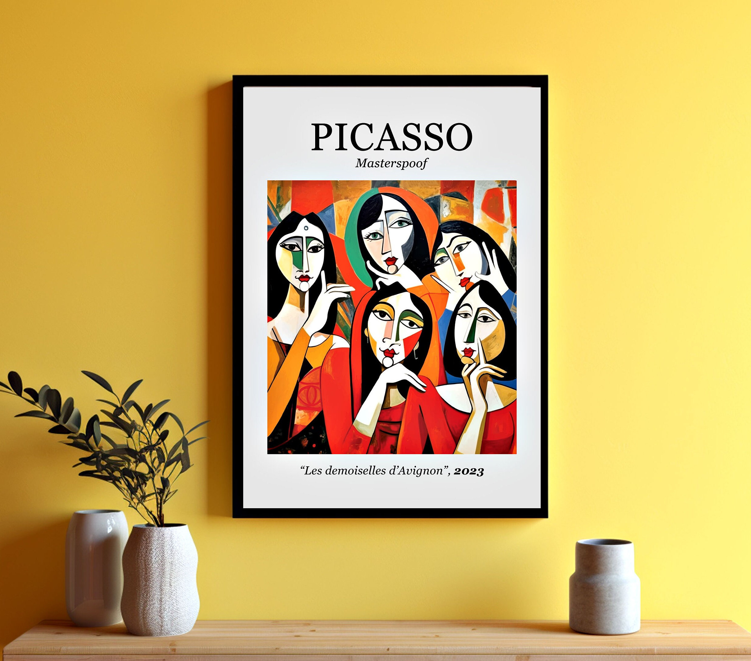 Picasso Les Demoiselles D'avignon Print, Altered Art Print, Altered Art ...