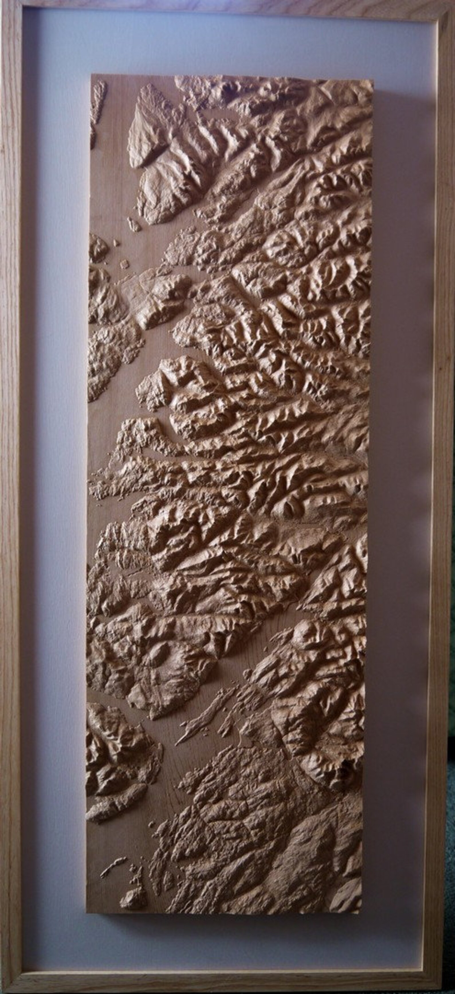 Bespoke Wooden Map Topographic Map Sculpture - Etsy