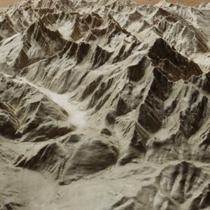 Bespoke Wooden Map Topographic Map Sculpture - Etsy