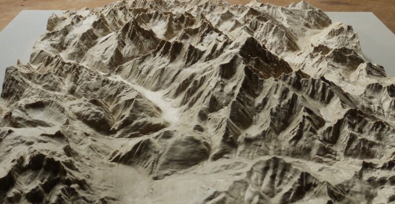 Bespoke Wooden Map Topographic Map Sculpture - Etsy