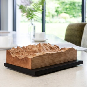 Bespoke Wooden Map - Topographic - Map Sculpture - Etsy