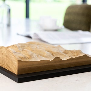 Bespoke Wooden Map Topographic Map Sculpture - Etsy