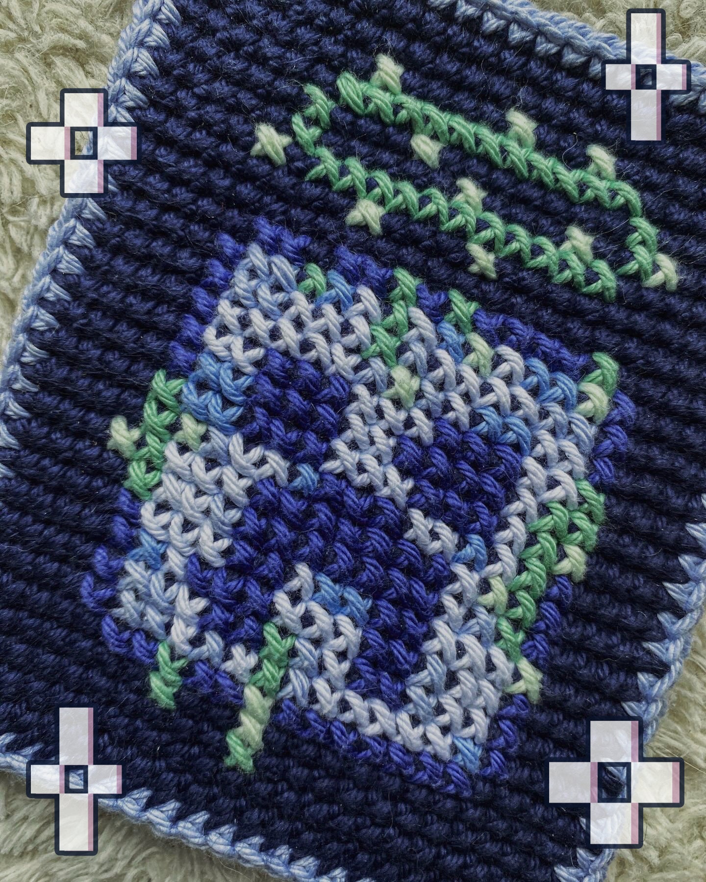 PDF Crochet Minecraft Creeper Pattern Gamer Tapestry PDF Pattern Video ...