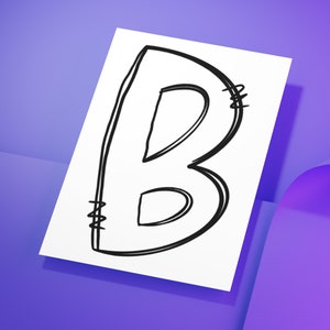 Font Svg, Alphabet Svg, Outline Font Svg, Doodle Font Svg,handwritten ...