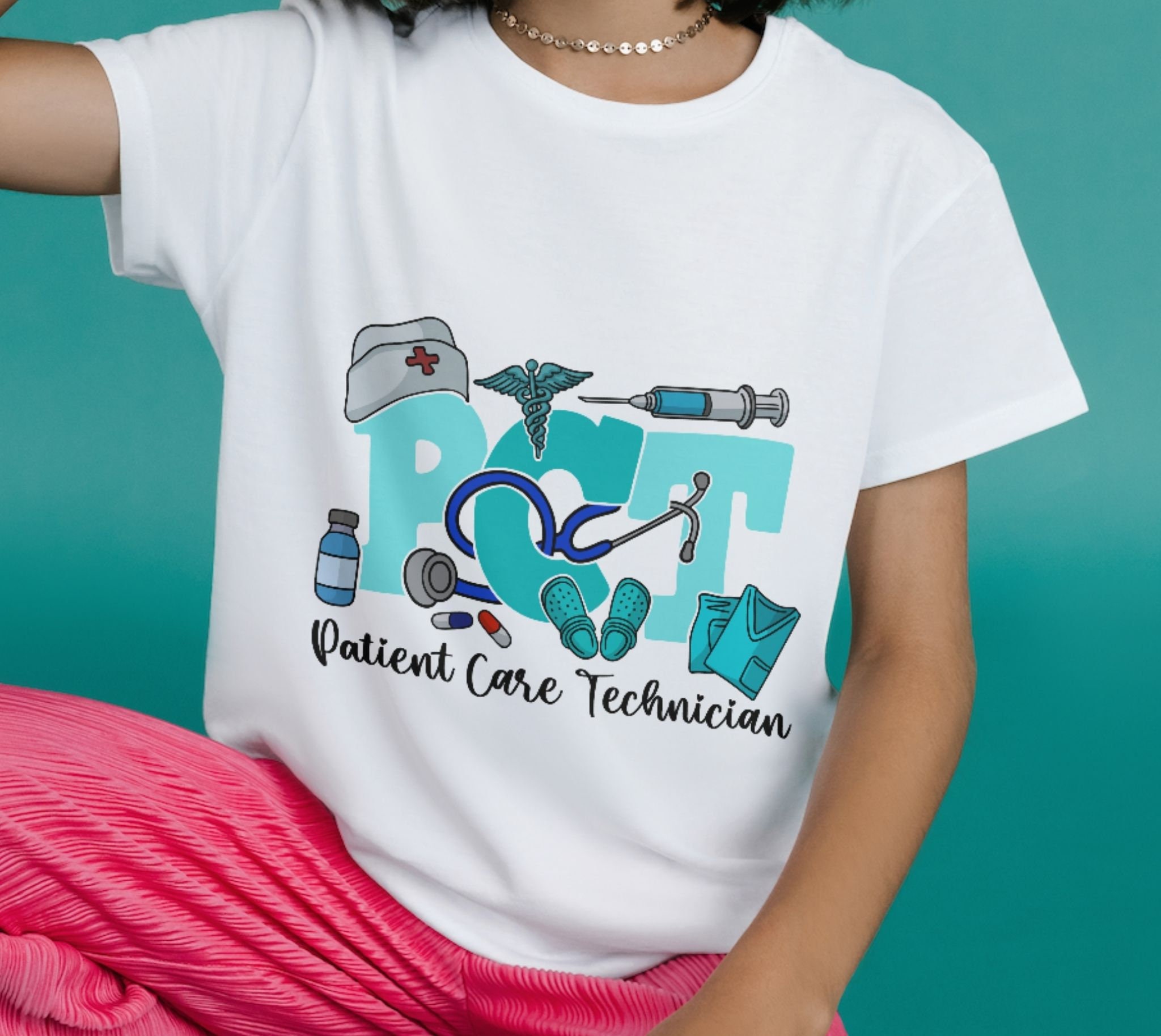 PCT Patient Care Technician Svg Png, PCT Svg, Patient Care Tech Svg ...