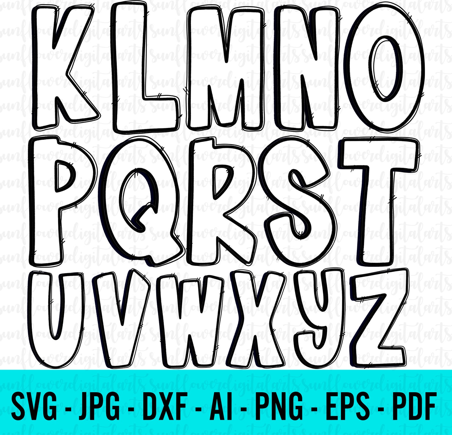 Doodle Font Svg, Doodle Font Png, Doodle Letters Svg, Doodle Alphabet ...