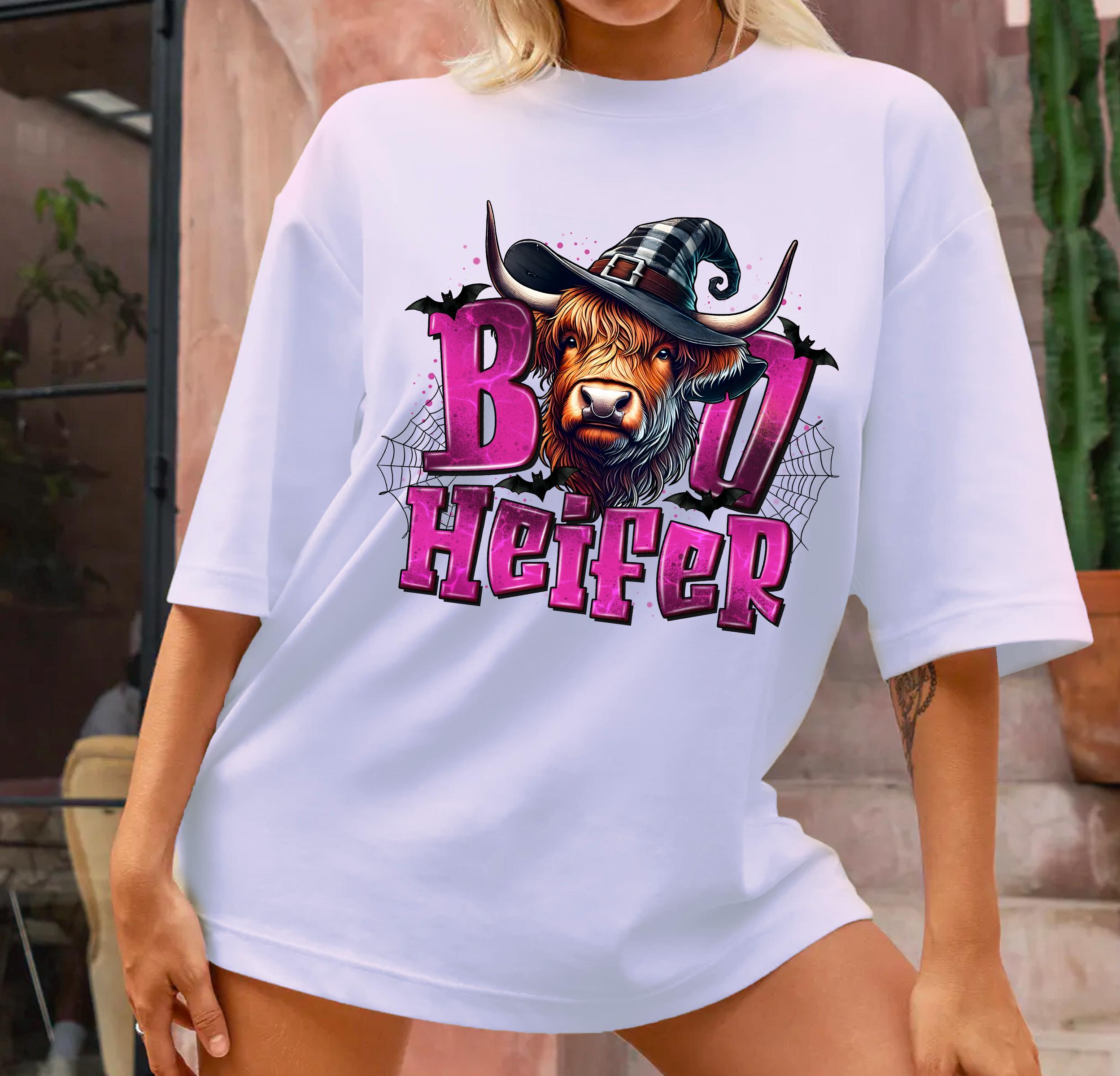 Boo Heifer Png, Highland Cow Png,halloween Png, Trick or Treat Png ...