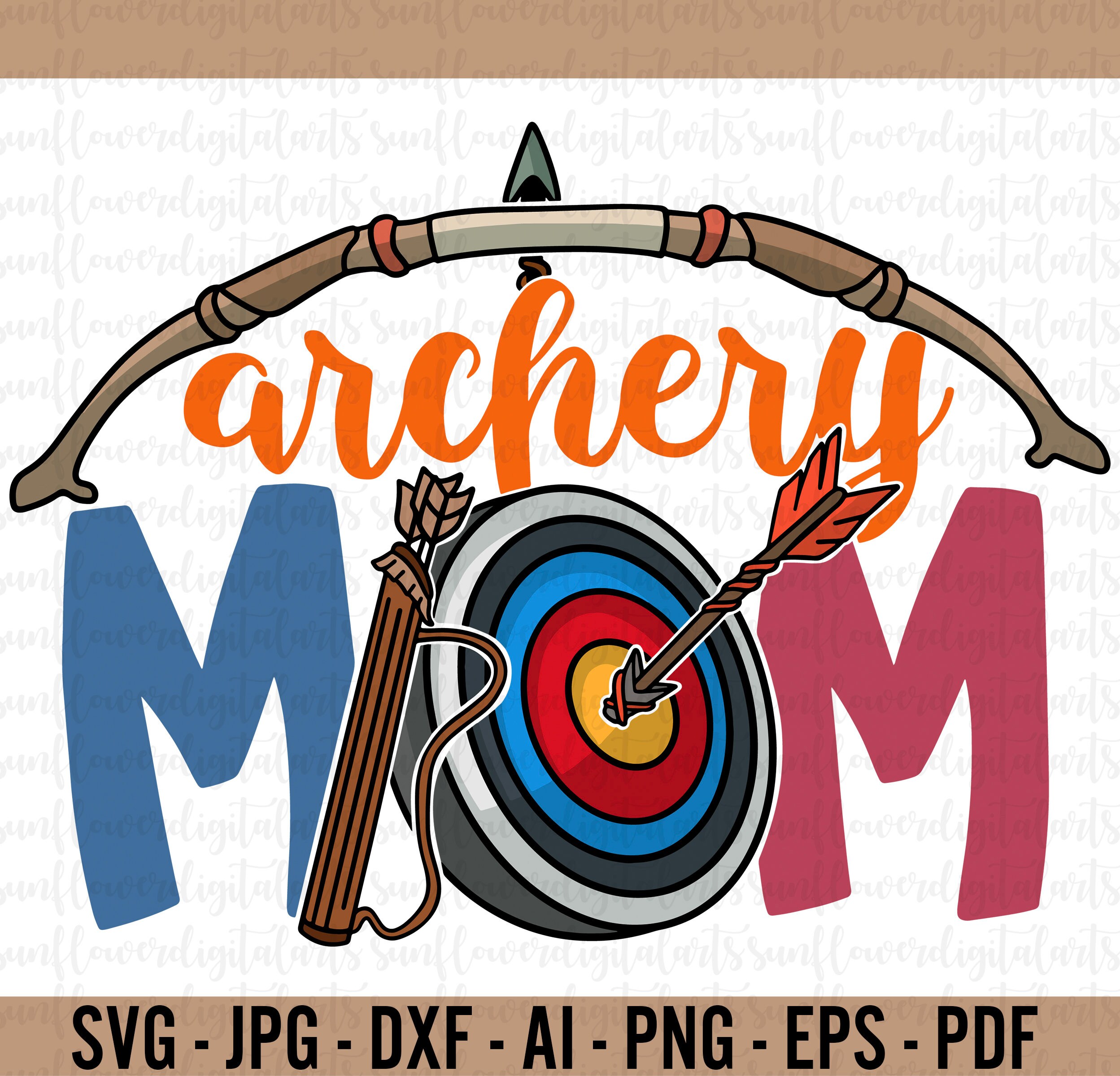 Archery Mom Svg, Target Bow Arrow Svg, Senior Archery Mom Svg, Loud and ...