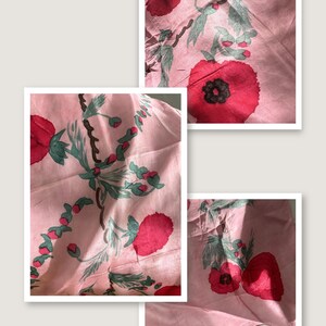 Personalised Birth Flower Scarf | August Poppy Scarf | Silk Scarf ...