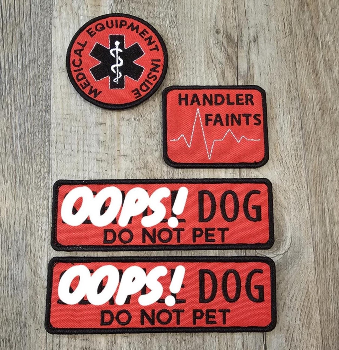 Basic Patch Set in Bright Red With Velcro Medical Equipment Inside ...