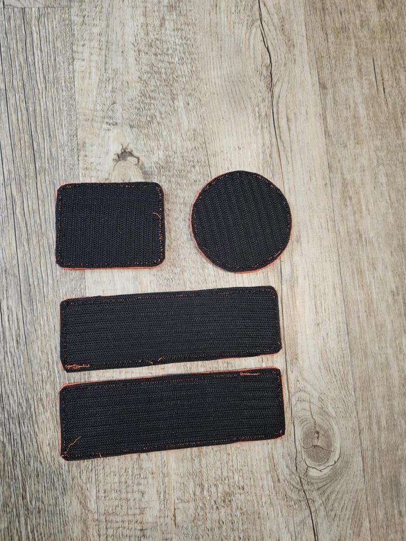 Basic Patch Set Hi-vis Orange Velcro Jump to Alert Access Required by Law Medical Symbol ...