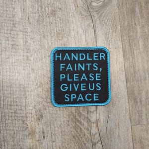 Basic Patch Set Black Canvas Teal Embroidery POTS Dysautonomia Patch ...