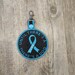 Basic Patch Set Black Canvas Teal Embroidery POTS Dysautonomia Patch ...