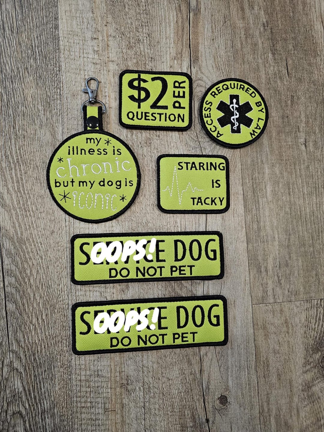 Basic Patch Set Lime Green Canvas Patch Tab 2 Dollars per Question ...