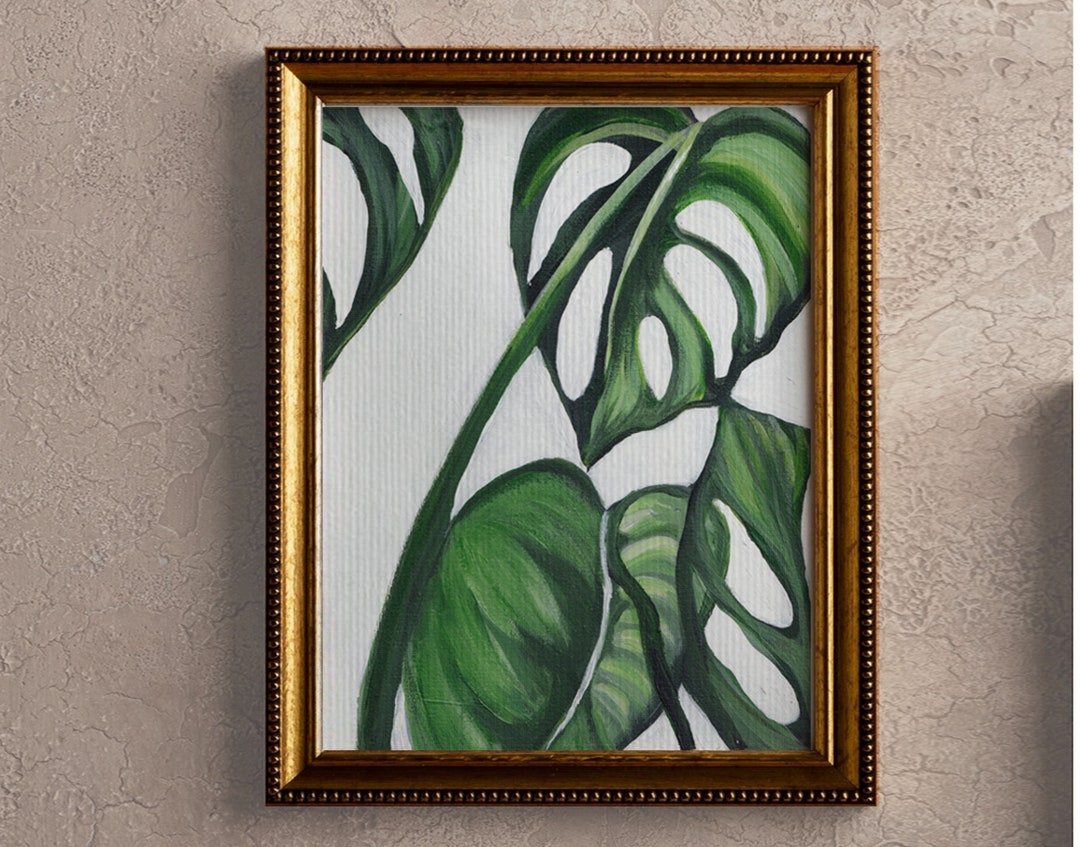 Monastra Plant Print - Etsy