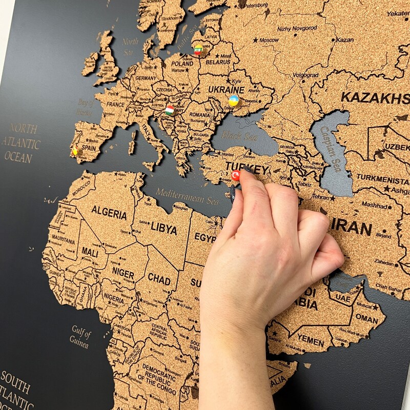 Cork World Map - Etsy