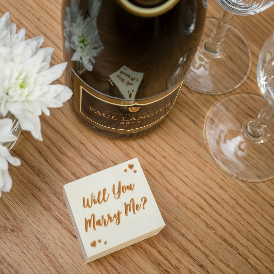 Personalised 'will You Marry Me' Wedding Ring Box Engagement Proposal ...