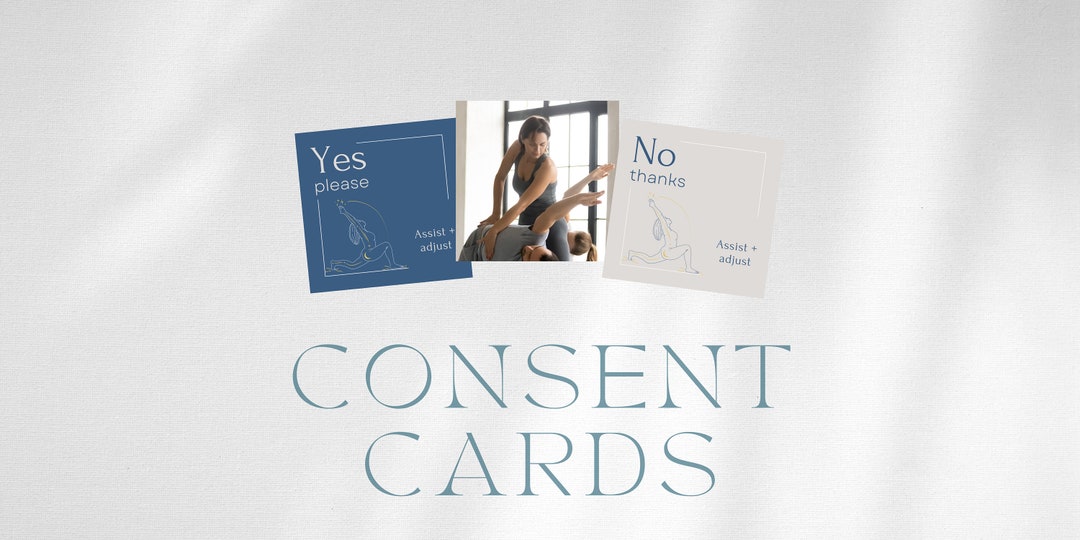 Yoga Consent Cards Digital File Printable Consent Cards - Etsy