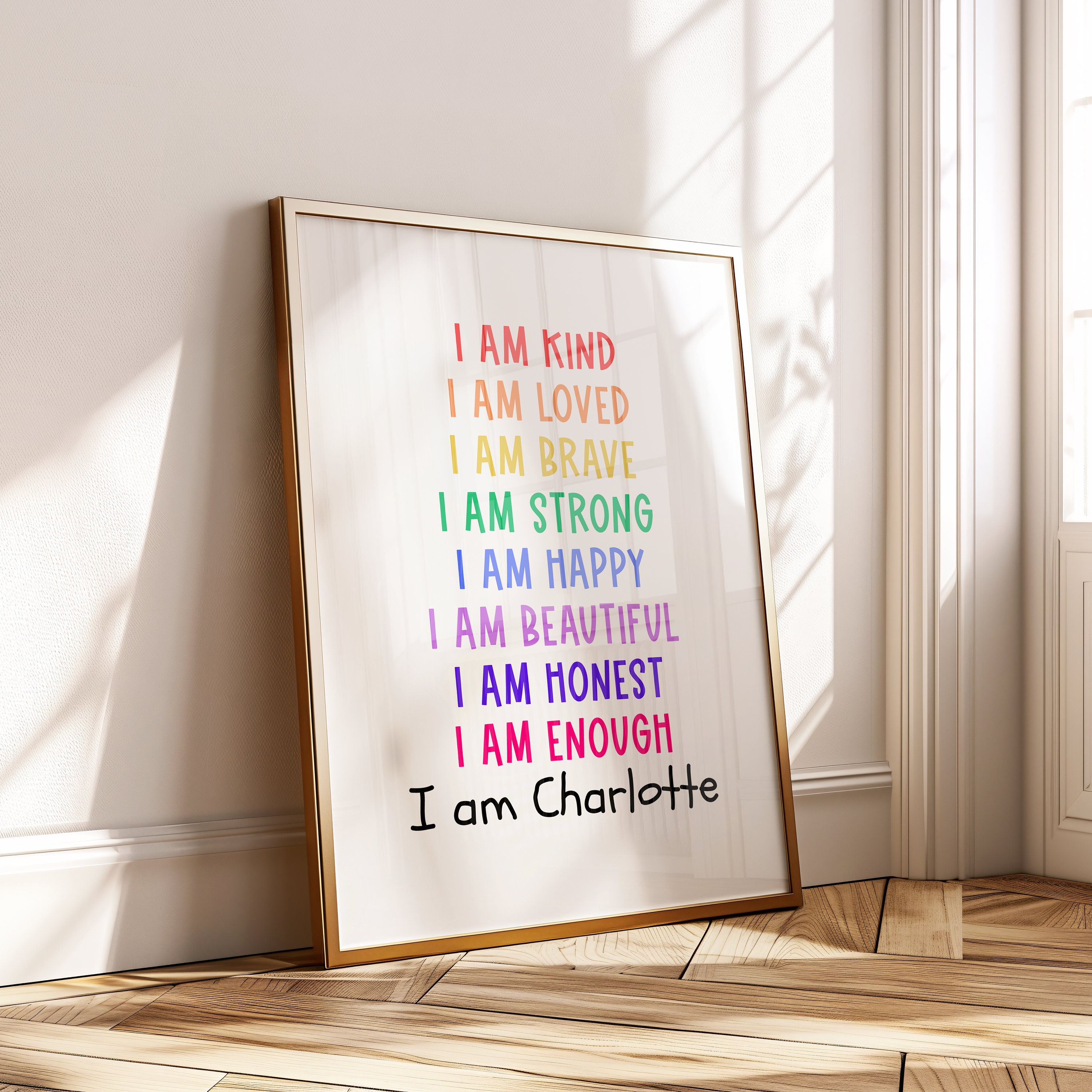 Customized Wall Art, Kids Printable Wall Art, Kids Affirmations, Baby ...