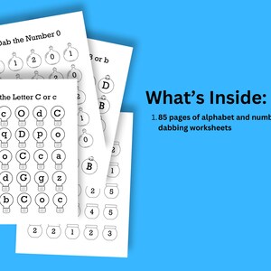 ALPHABET DAB IT Lettering Worksheets Preschool Printables Preschool ...