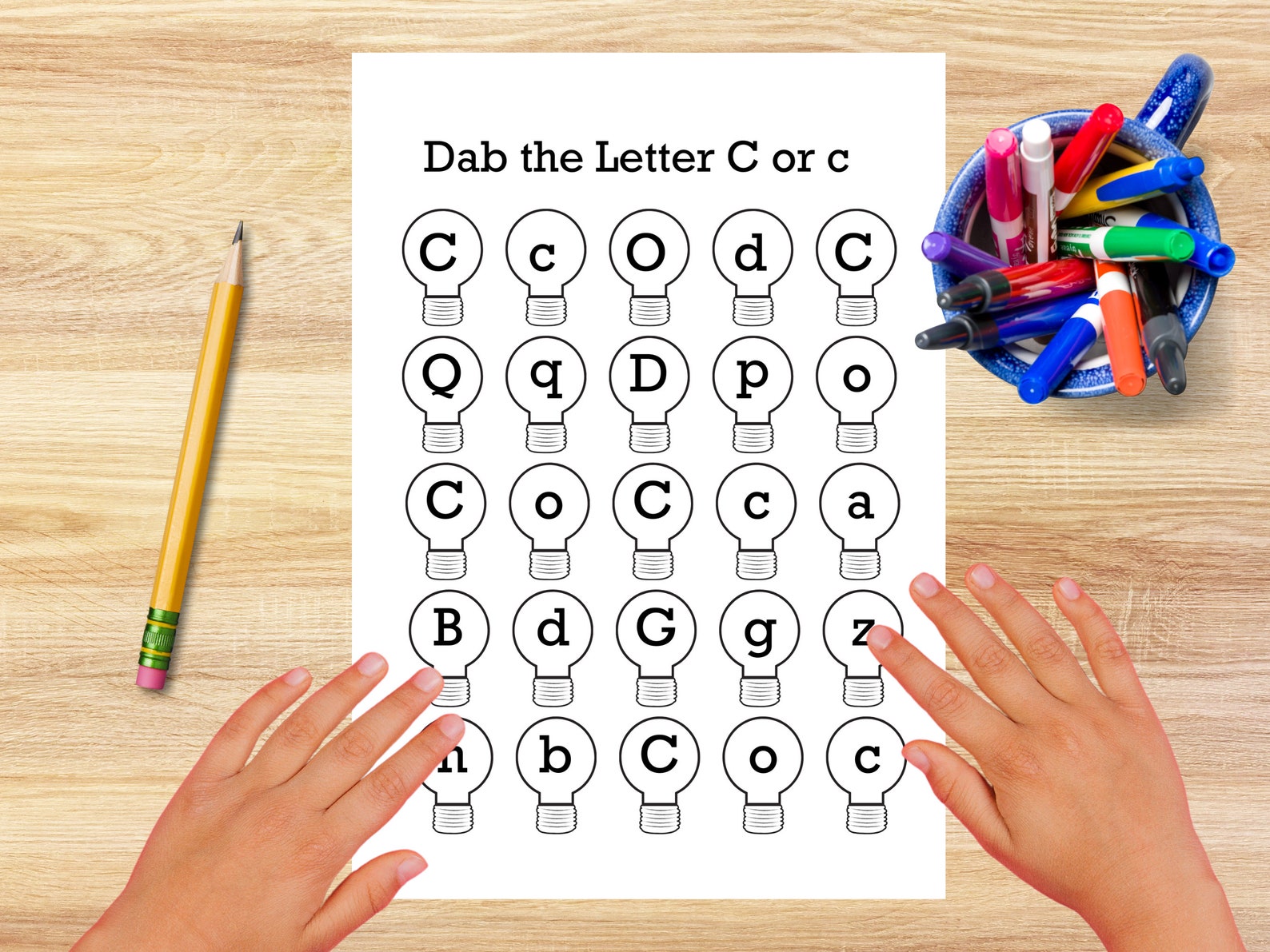ALPHABET DAB IT Lettering Worksheets Preschool Printables Preschool ...