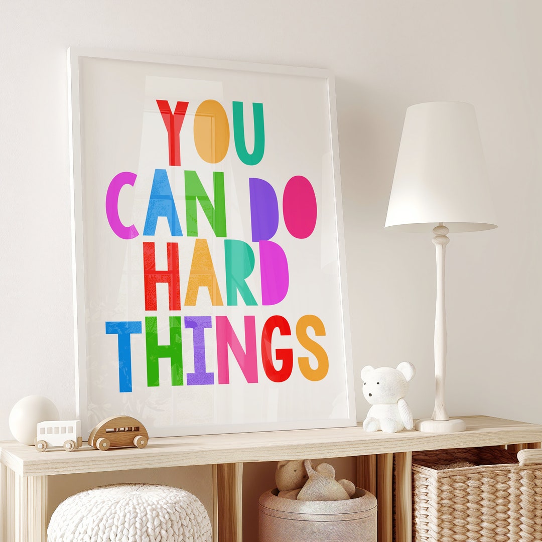 Colorful Reminder for Kids Printable Wall Art Positive Classroom ...