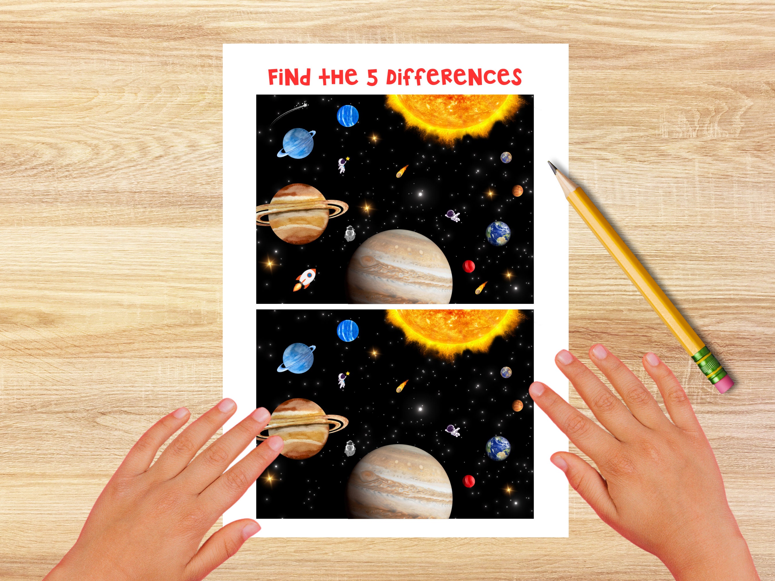 Solar System Busy Book, Preschool Worksheets, Printable Preschool Solar ...