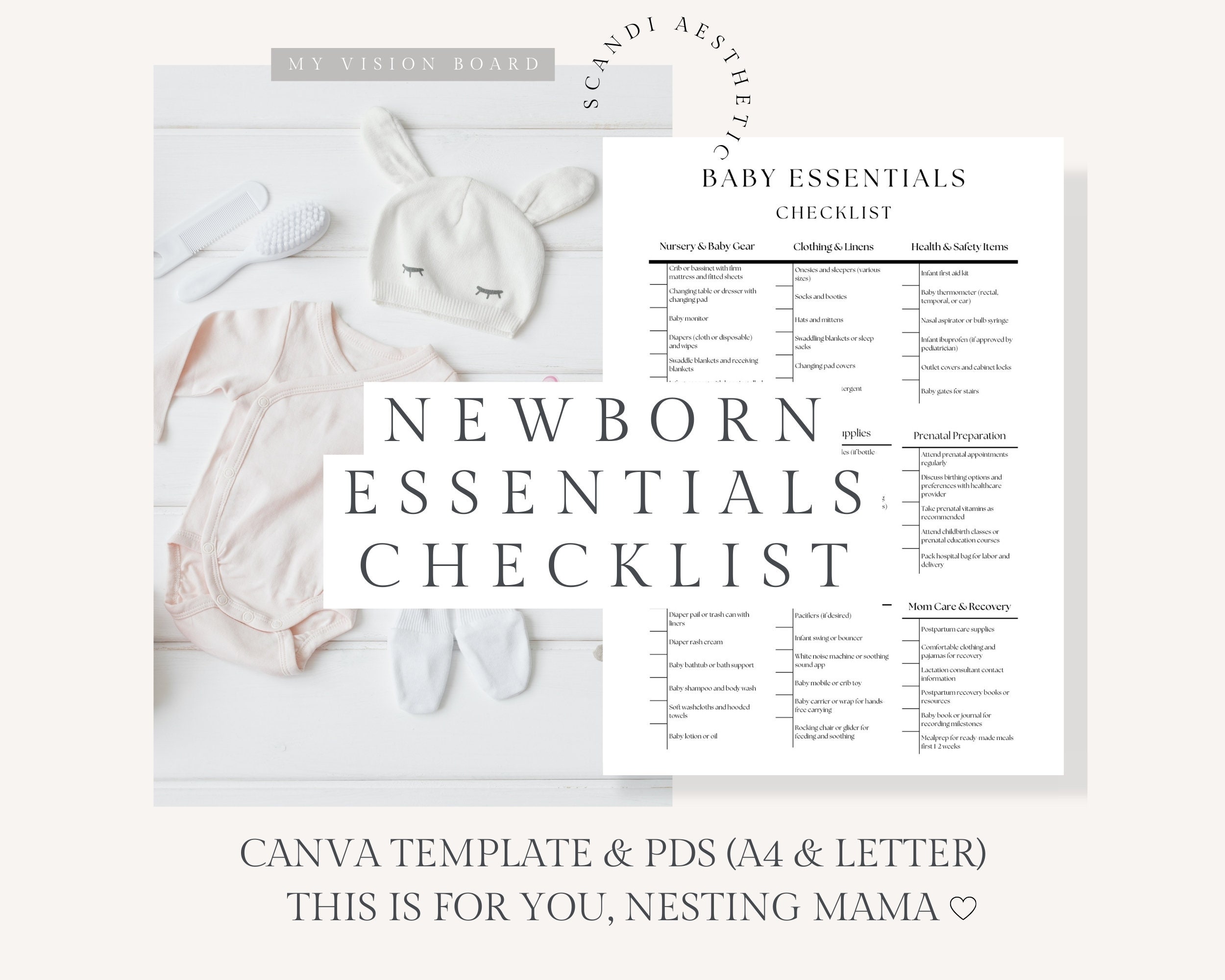 Newborn Essentials Checklist | Baby Essentials Checklist | Newborn Must ...