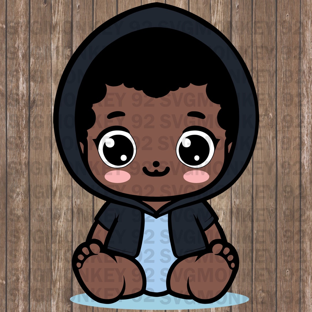 Black Baby Svg, Afro Boy Svg, Cute Boy Svg, Cute Black African American ...
