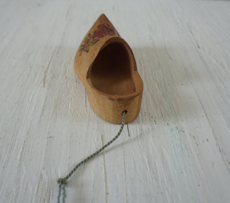 Vintage Miniature Wood Clog Holland Souvenir - Etsy