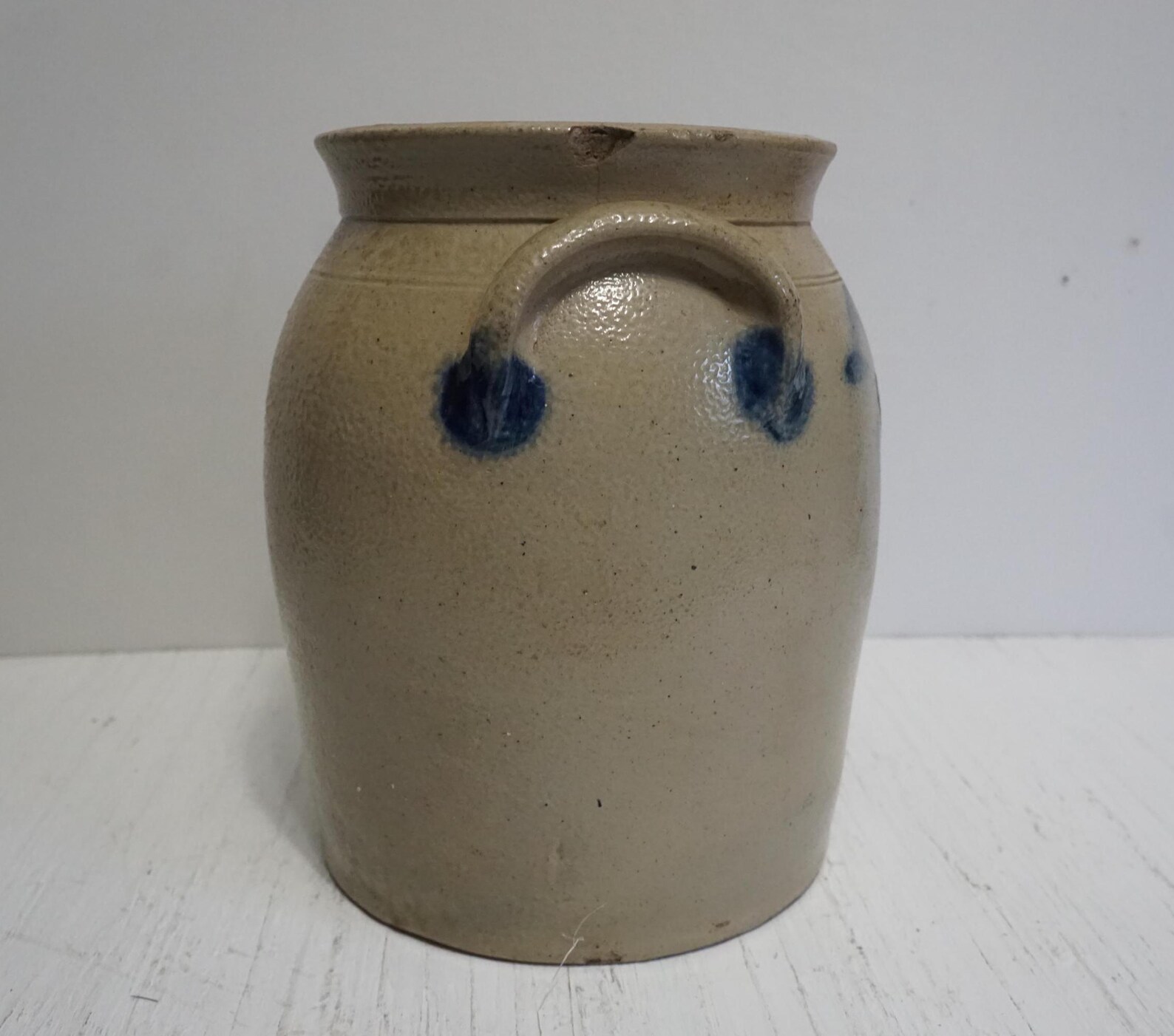 Antique Stoneware Pottery Jar, LYONS Pottery Jar Preserve Jar With ...