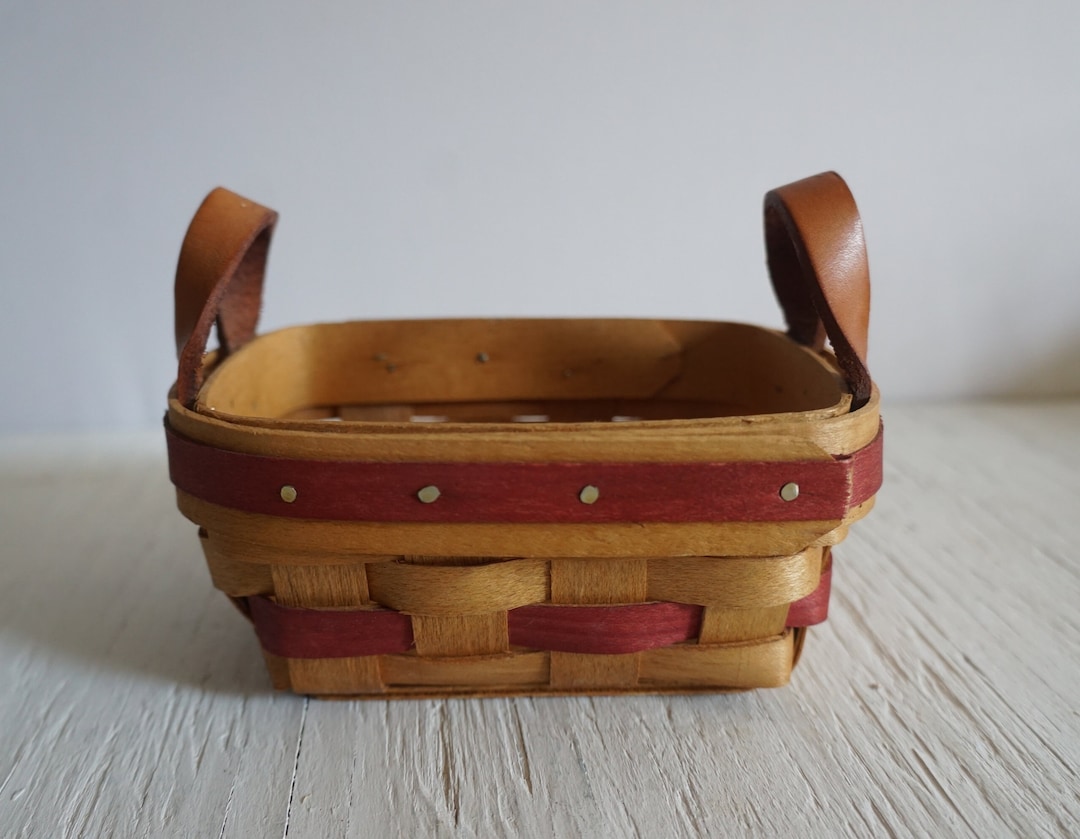 Bradford Basket Company Hand Woven Rectangular Basket Small Basket Home ...