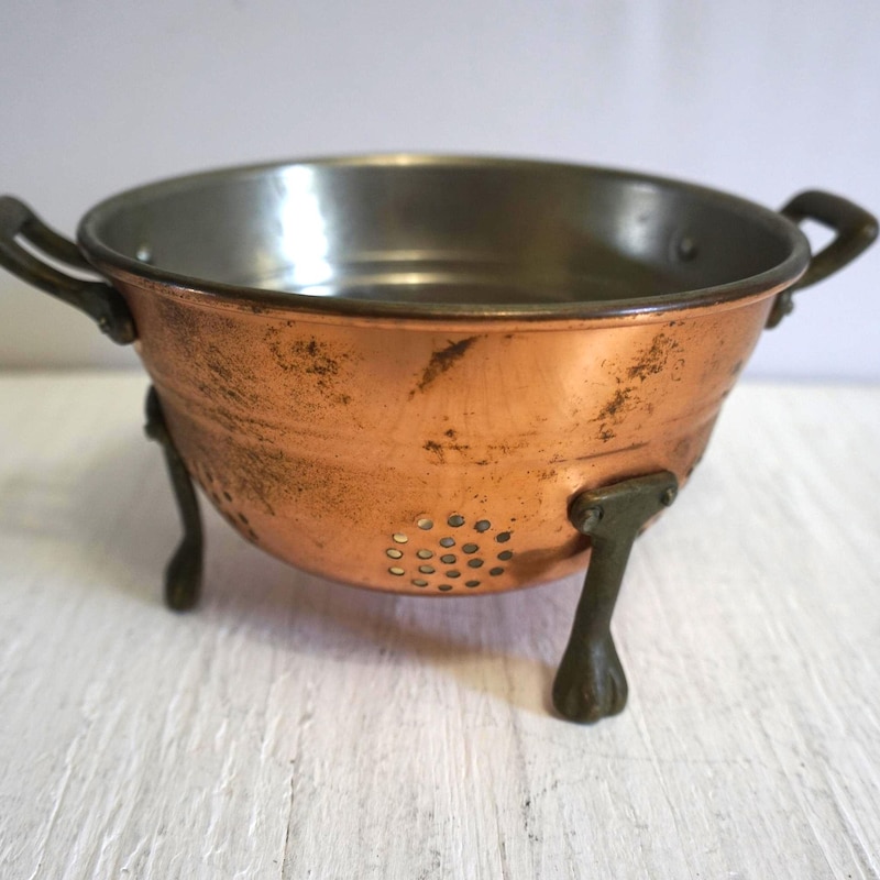 Copper Colander - Etsy