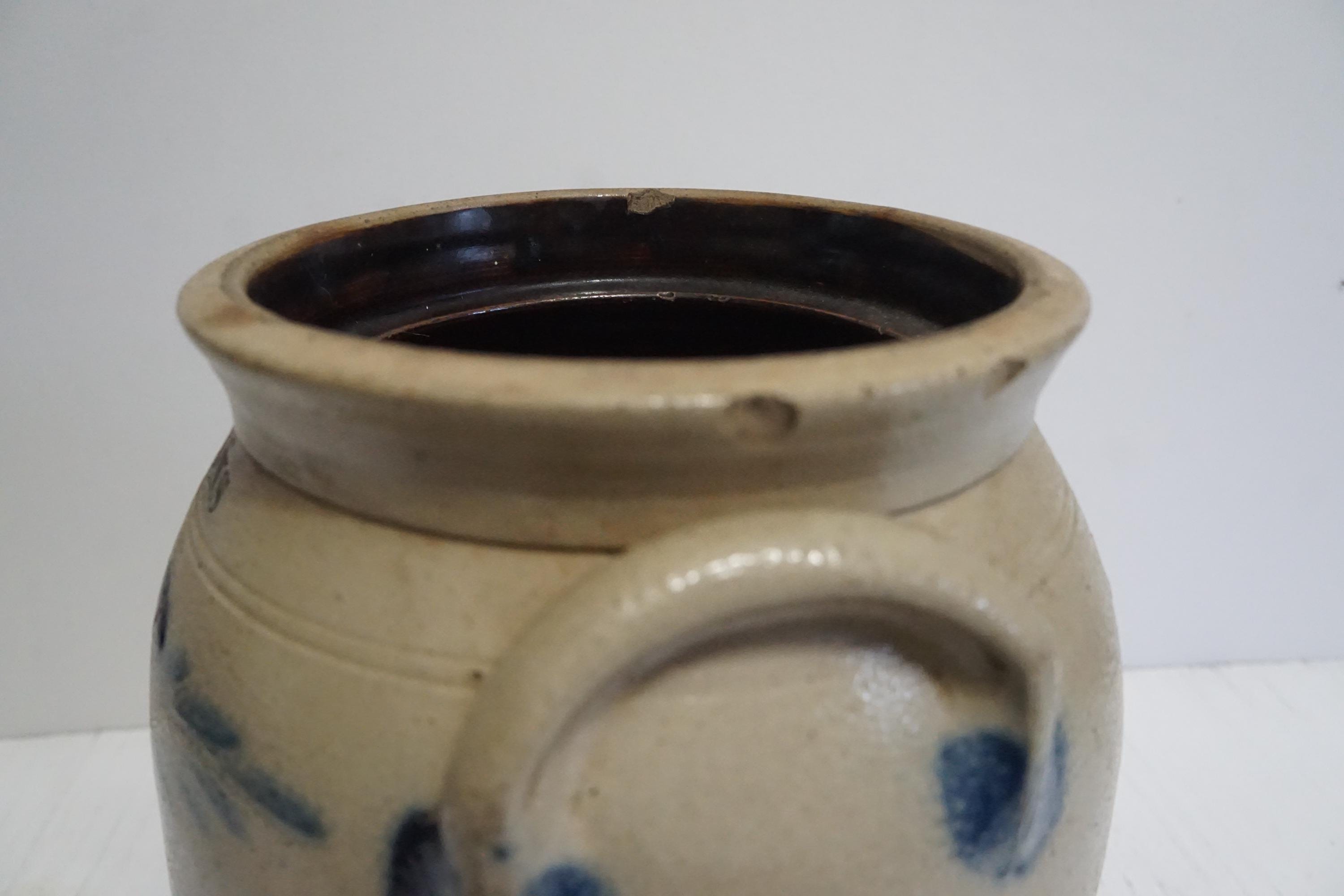 Antique Stoneware Pottery Jar, LYONS Pottery Jar Preserve Jar With ...