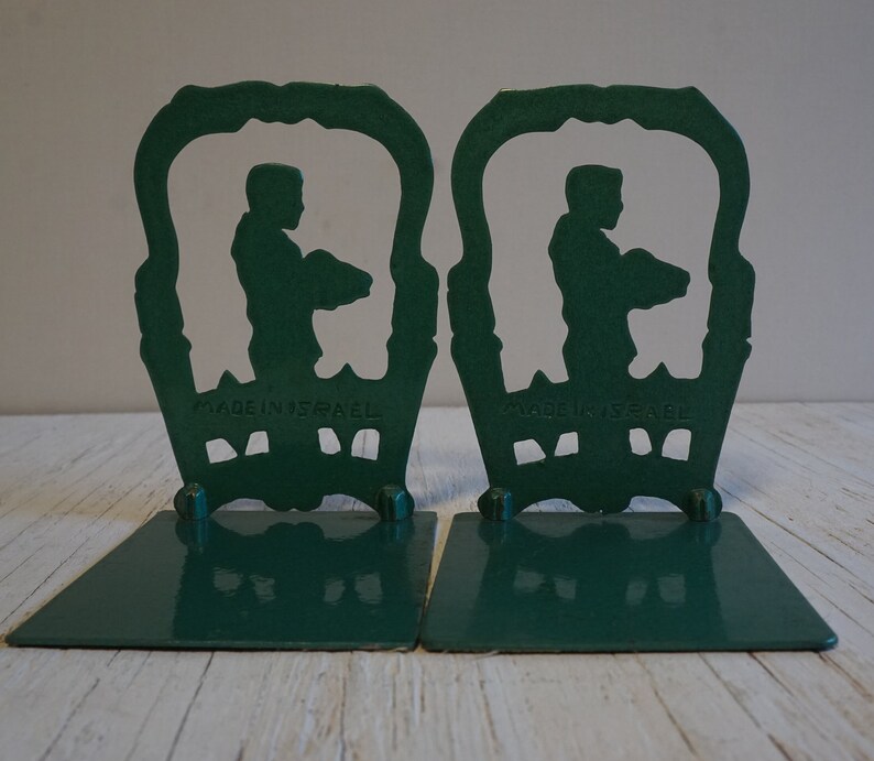 Vintage Jewish Religious Bookends/vintage Bar Mitzvah Metal - Etsy