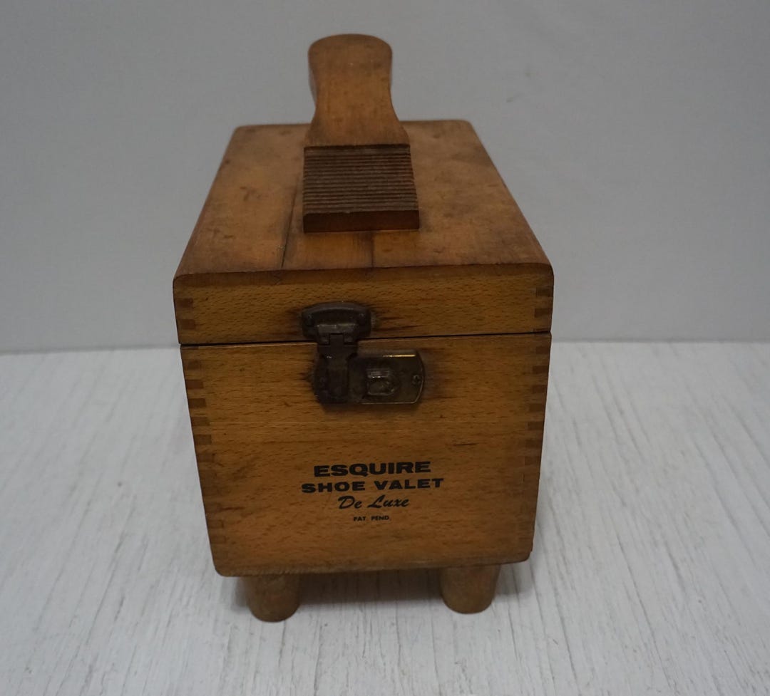 Vintage Esquire Shoe Valet De Luxe Shoe Shine Box - Etsy