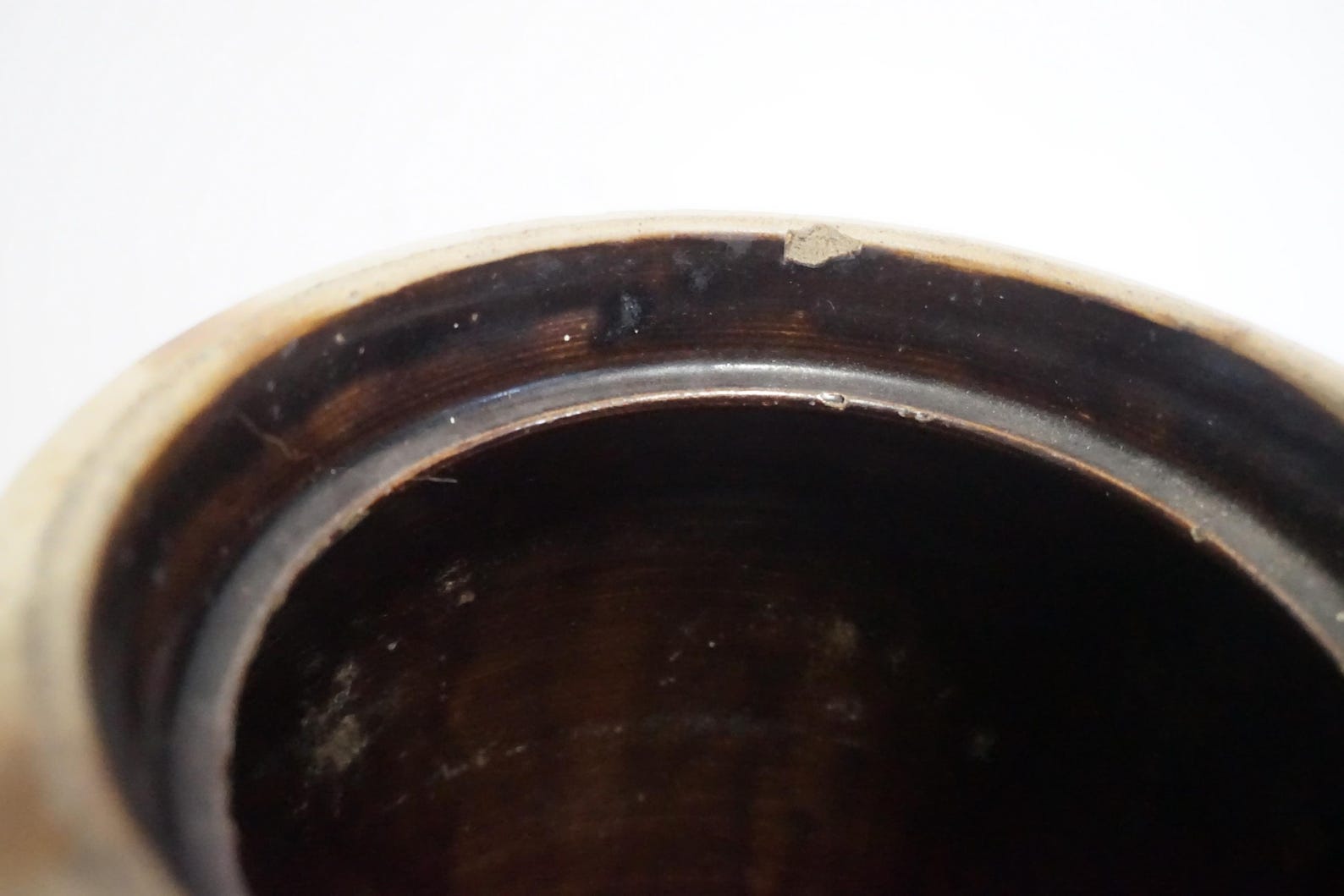 Antique Stoneware Pottery Jar, LYONS Pottery Jar Preserve Jar With ...