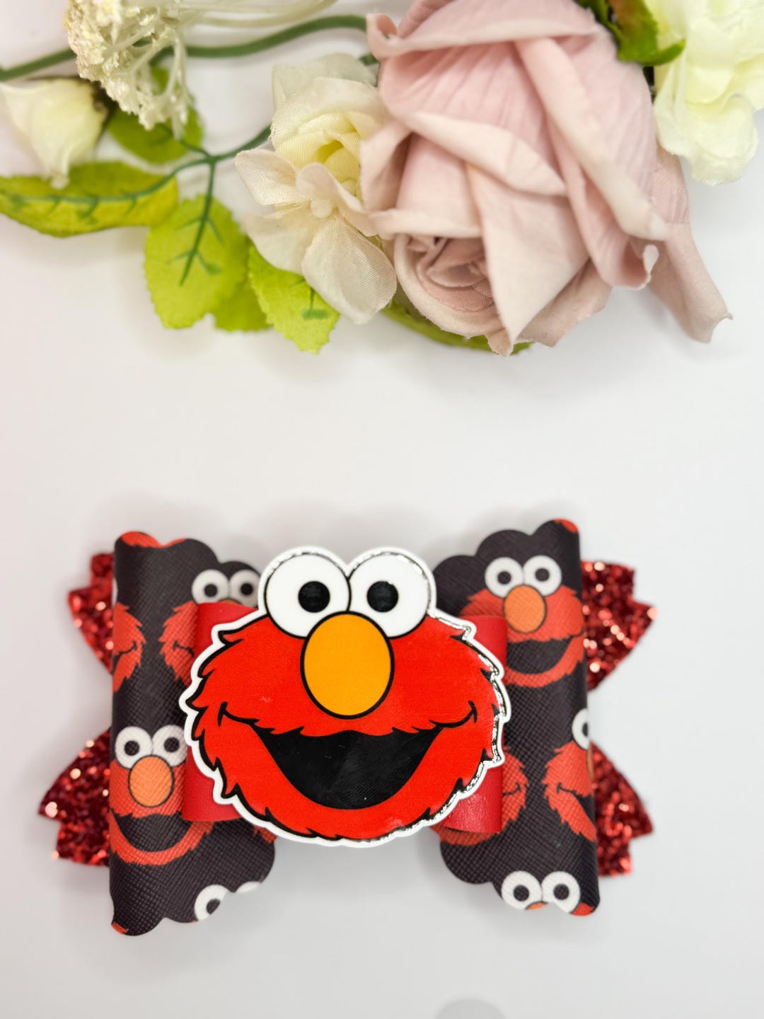 Elmo Bow. Character Bows, Bows, Hair Bow, Hair Accessories , Elmo ...