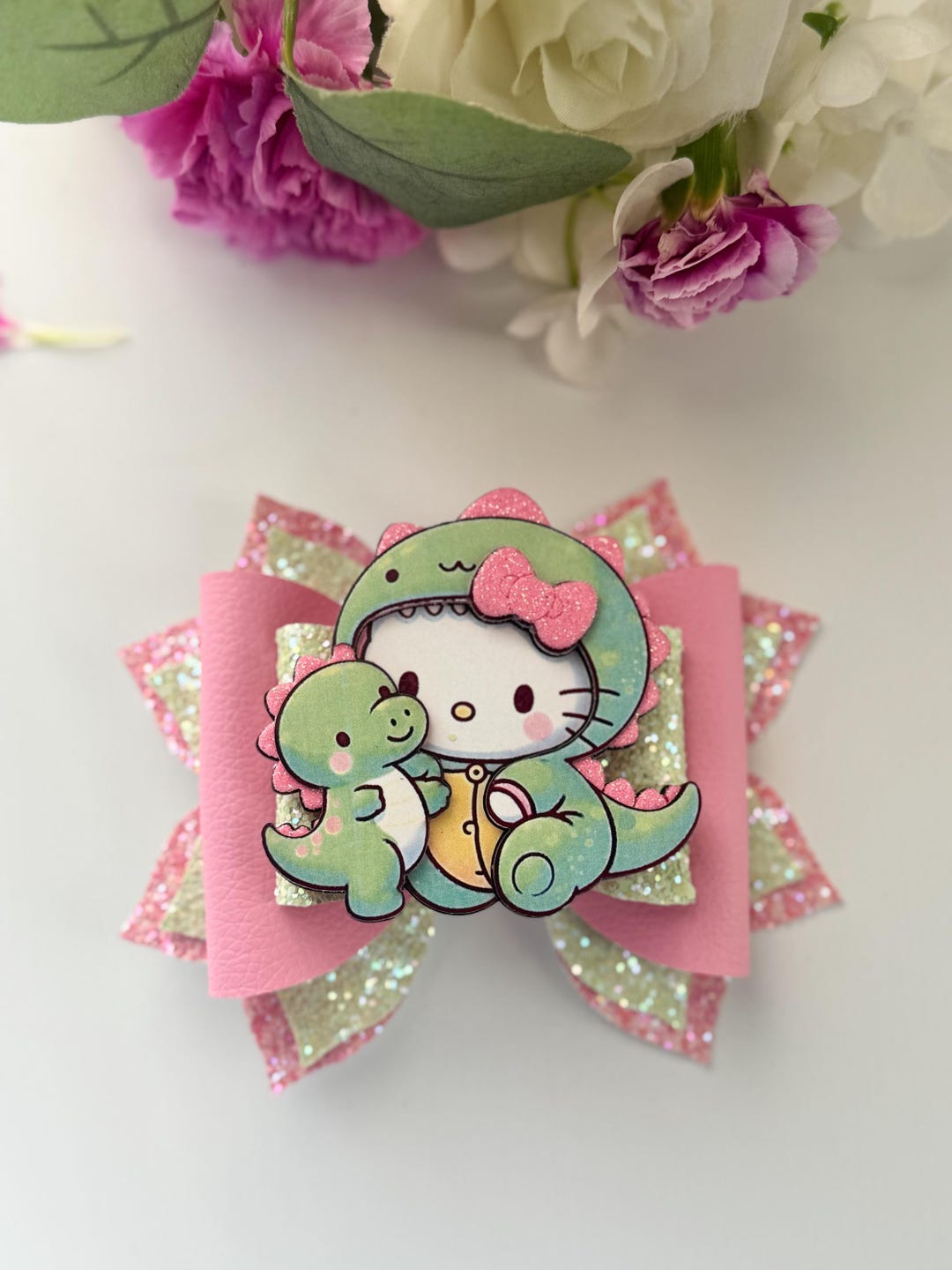 Hello Cat Bow , Hk Bows, Bows, Hair Bow, Cat Bow , Kitty Birthday ...