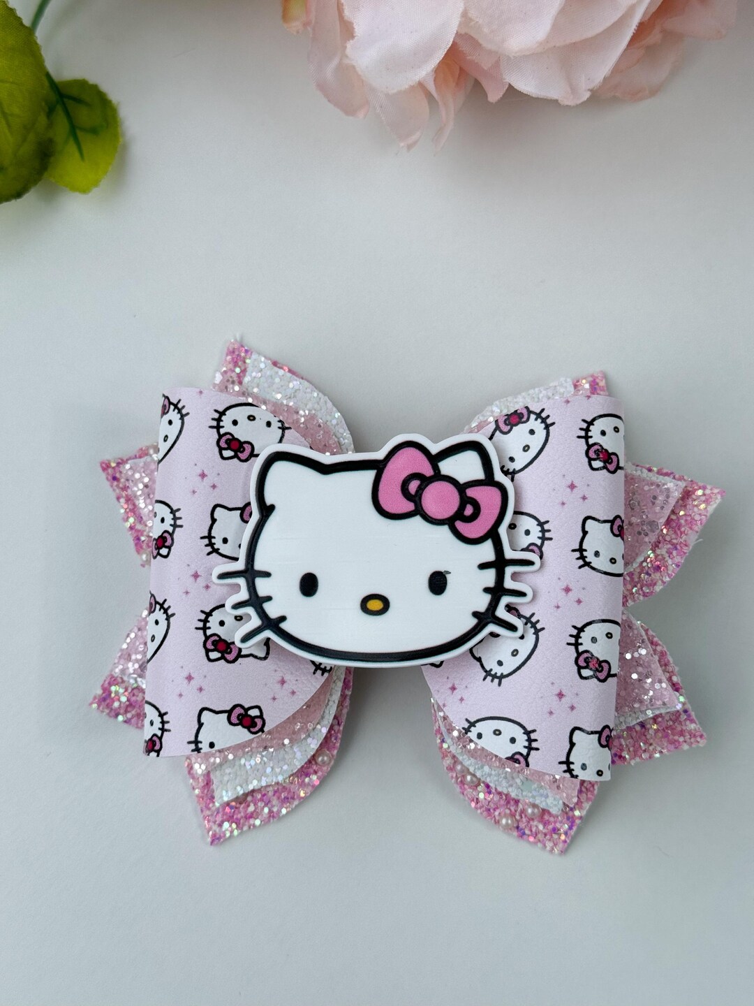 Hello Cat Bow , Characters Bows, Bows, Hair Bow, Cat Bow , Kitty ...
