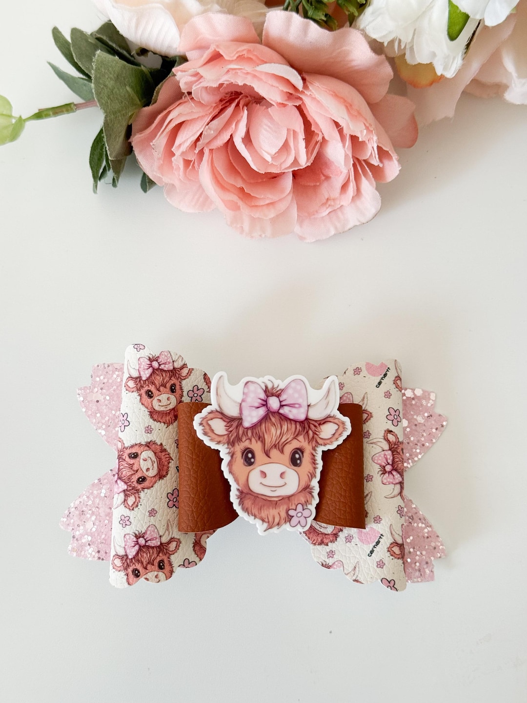 Cute Highland Cow Bow. Cow Bow , Bows, Hair Bow, Hair Accessories ...