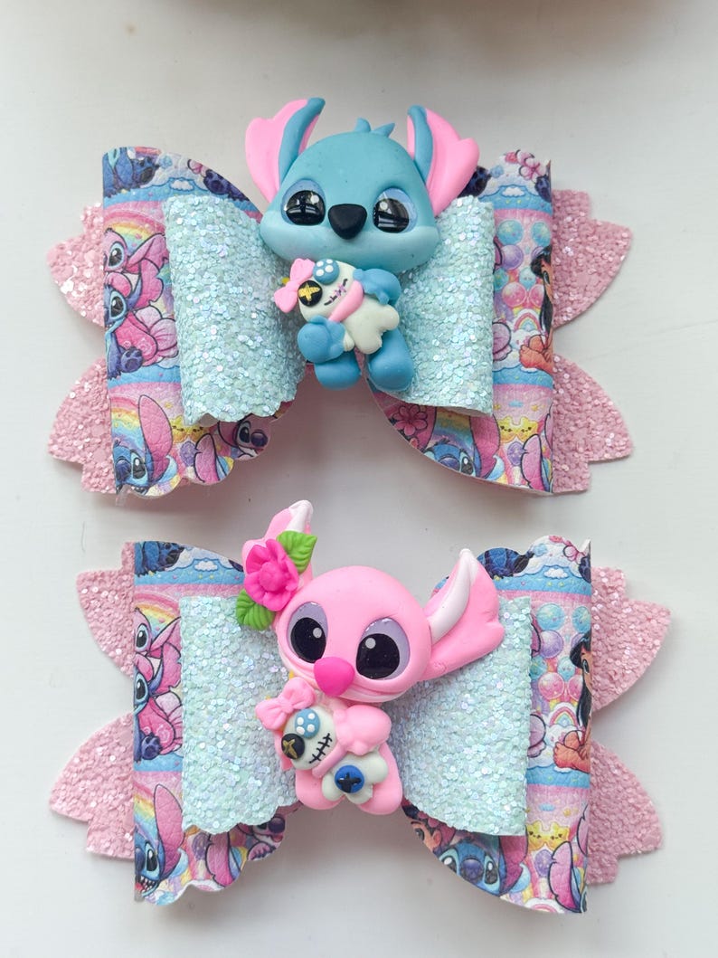 Blue Alien Bow Set. Bows. Blue Accessories . Theme Bows . Character ...