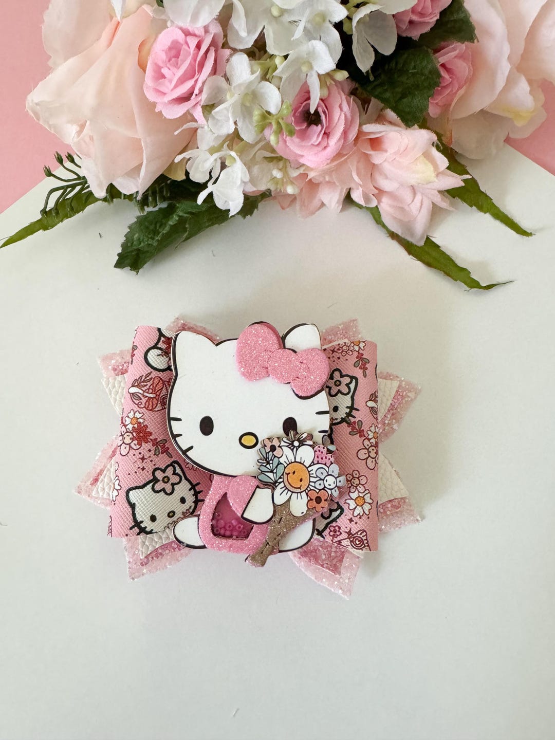 Hello Cat Bow , Characters Bows, Bows, Hair Bow, Cat Bow , Kitty ...