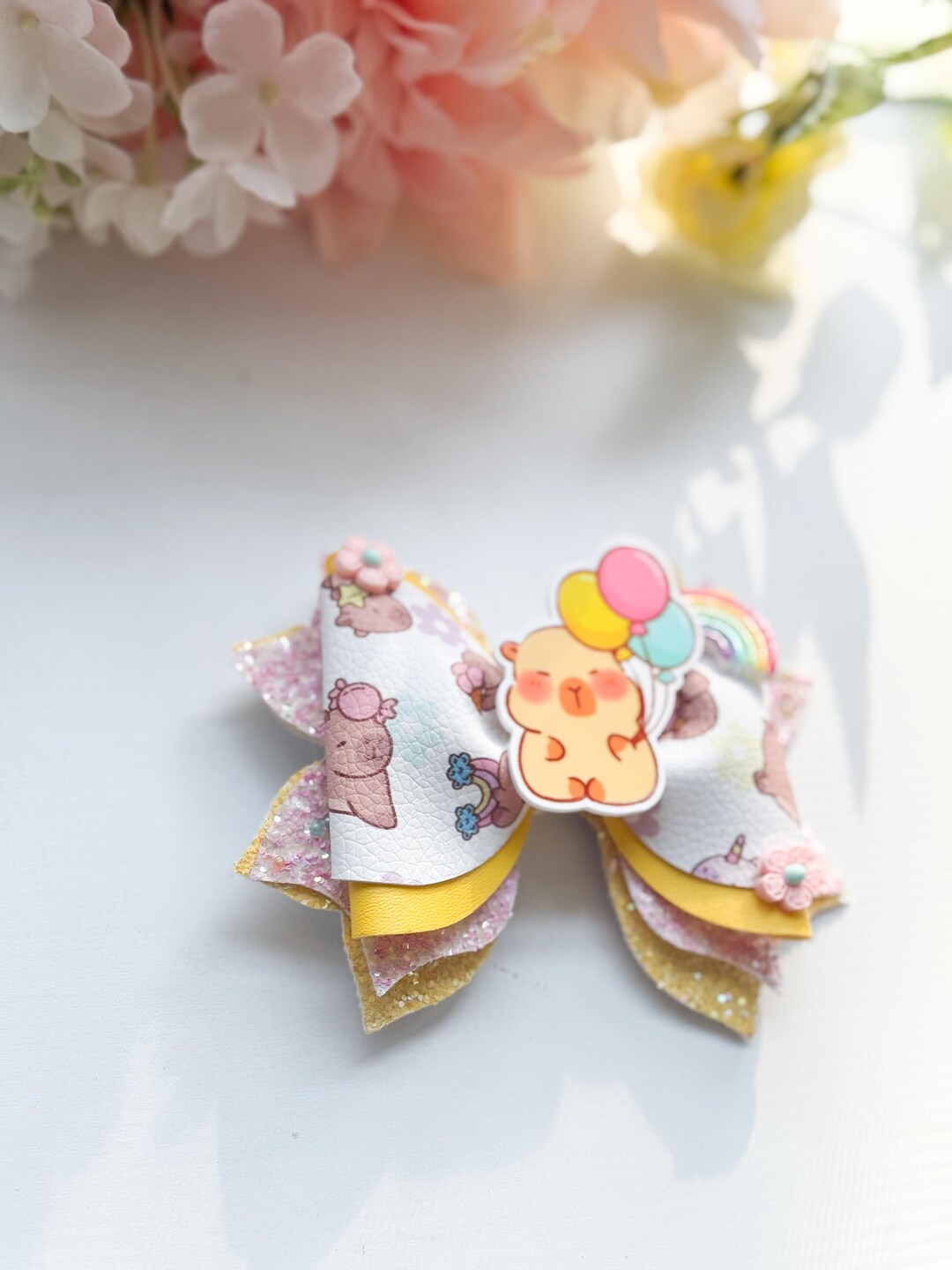 Capybara Bows. Cappy Bows, Hair Bow, Hair Accessories , Trending ...