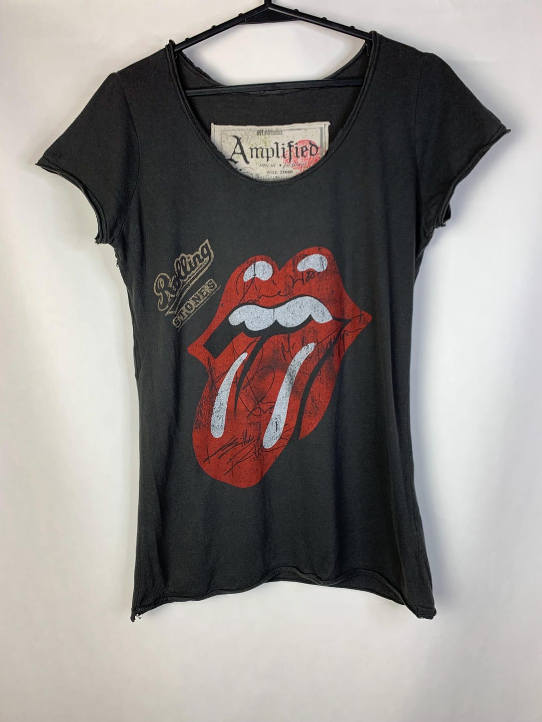 Vintage Y2K Style Amplified Rolling Stones Signatures Autographs Womens ...